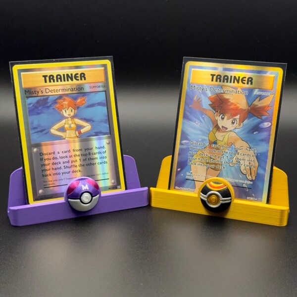 Pokestand, a 3d Printed Card Stand for Pokemon Cards - Etsy