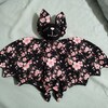 Baby Lovey Blanket, Bat Plush, Baby Bat Gift, Stars and Moon Nursery ...