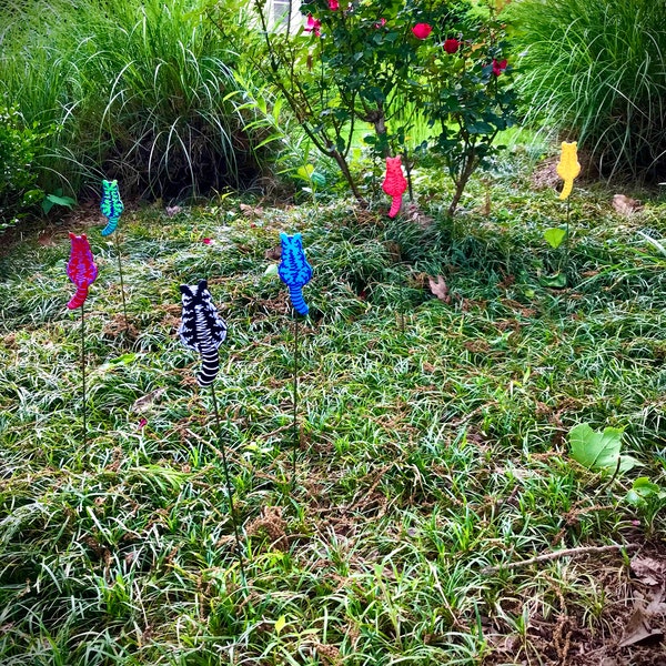 Cat Garden Stake,yard Art,great Gift,lawn Decor,outdoor Garden Stake ...