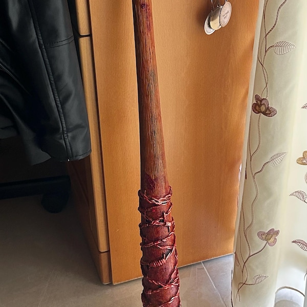 Realistic Baseball Bat Movie Prop PU Foam Fake Blood Barbed Wire Negan ...