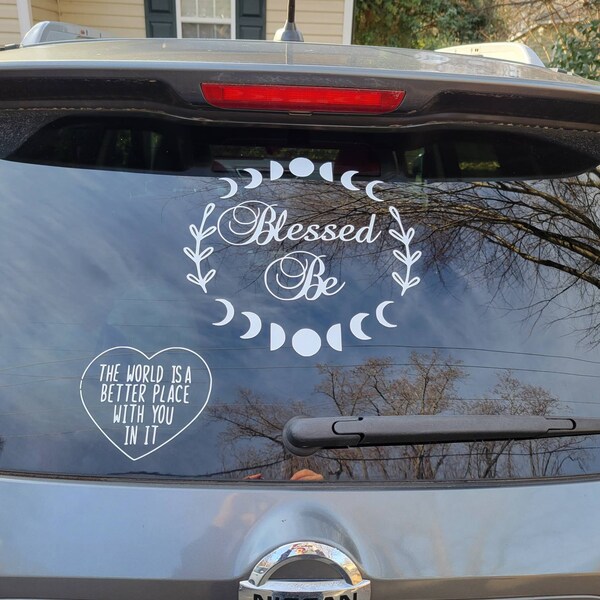 Tree of Life Car Decal, Wicca Window Sticker, Pagan Goddess and Celtic ...