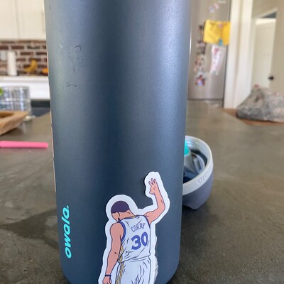 Steph Curry 3 Point Celebration Glossy Sticker 3, Water Resistant ...