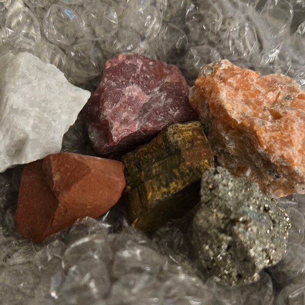 Mystery Bag of Assorted Crystals, Natural Raw Gemstones, Wholesale ...