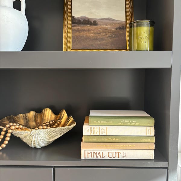 Black and White Book Stack, White and Black Home Decor Books, Shelf ...