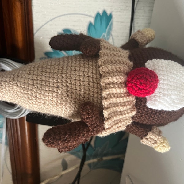 Crochet Patterns Rudolph Red Nose Reindeer Gnome, Christmas Gnome ...
