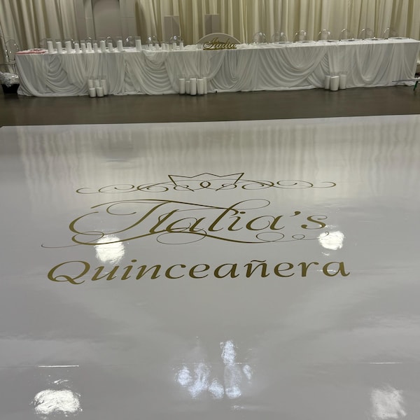 Wedding Sign & Event Dance Floor Decal Sticker - Birthday Vinyl Floor ...
