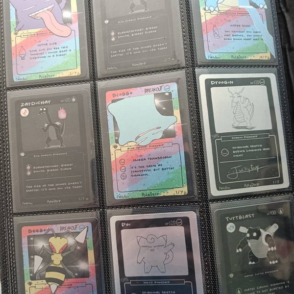 Printable Trading Card Stand | POKEDERP - Etsy