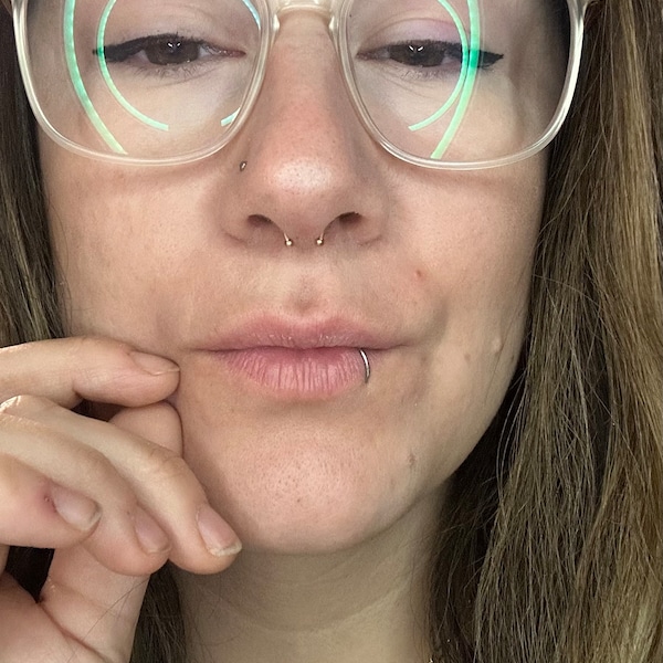 18g Septum Ring, REAL Very Tiny, Septum, Tragus, , 6mm Circular ...