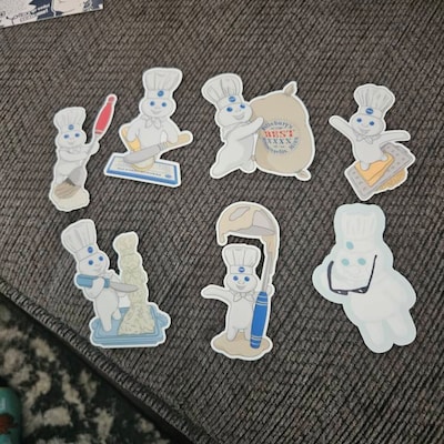 Pillsbury Doughboy Statue Sticker Set Set of 6 Vinyl Gloss Stickers ...