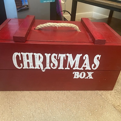 CHRISTMAS BOX, Christmas Eve Box, Gift Box, Christmas Gift, Vintage Box ...
