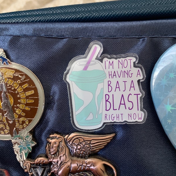 Baja Blast Acrylic Pin: Taco Bell Inspired Lapel Pin - Etsy