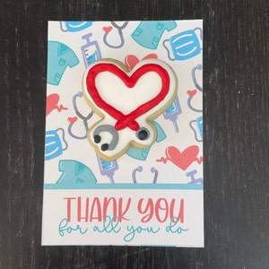 Nurse Thank You Card 3.5x5 Cookie Card Nurse | Etsy