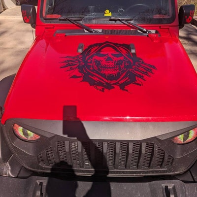 Female Skull Auto Accent Decal, Skull Car Vinyl, Girl Skull Car Decal ...