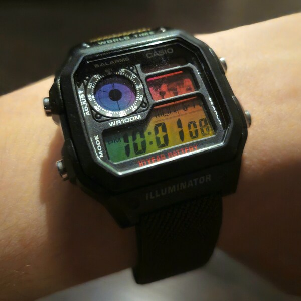 Casio AE-1200 Gradient Filter Screen - Etsy