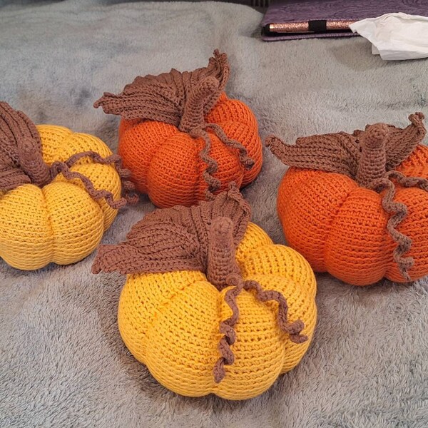 Digital Crochet Pattern pumpkin english Language - Etsy