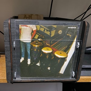 45 RPM Record Storage Box & Display Frame PLUS 3 Alpha Record Dividers ...