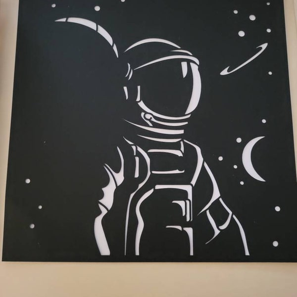 Astronaut Mandala Svg Files, Laser Cut Template Files, Multilevel Cnc ...