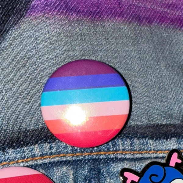 Polyamorous Pride Flags 1.25 Inch Accessories - Pins, Magnets ...