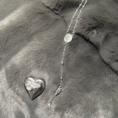 LDR Lana Style Stainless Steel Heart Necklace 3.0 Silver - Etsy