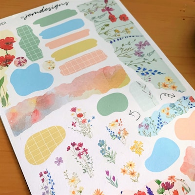 CLEAR Coffee Cup Stickers Transparent Teacup Decorative Minimal Planner ...