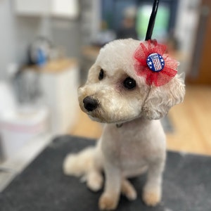 Plain DOG BOWS Tulle Dog Bows Grooming Dog Topknot Bows - Etsy