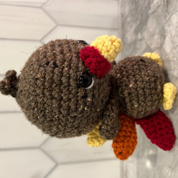 PATTERN: Plush Tucker the Turkey Pattern Amigurumi Chunky Turkey ...