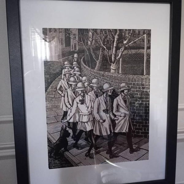 1951 ROGER EXCOFFON Advert for BANCO Fonderie Olive. Italy Paris ...