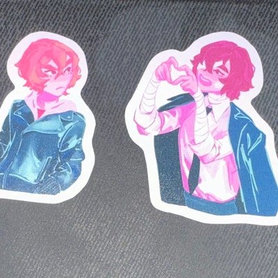 Soukoku Heart Sticker 6CM Cute Vinyl Sticker - Etsy UK