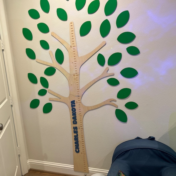 Growth Chart Tree Nursery Decor, Wooden Height Chart, Gifts for Kids ...