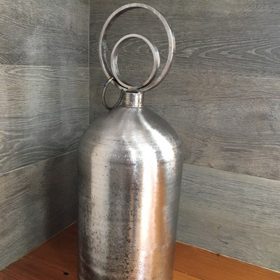 Large Tank Bell Wind Chime or Gong Titled fish On - Etsy