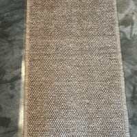 Cozy Beige Wool Rug With Custom Options - Handwoven Chunky Loop Style ...