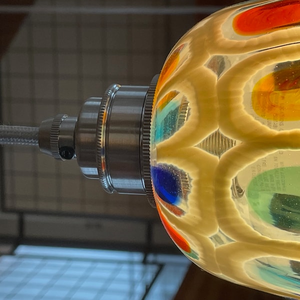 Brass Light Bulb Threaded Socket and Cord Grip - Shade Ready E26 Lamp ...