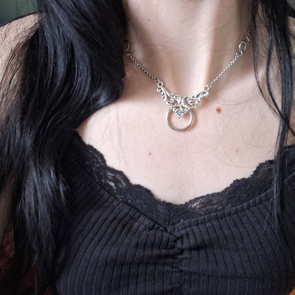 Nose Chain akasha Filigree Face Jewelry Gothic Mask, Goth Valentines ...