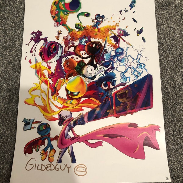 Gildedguy Sticker Sheet Clear / Die Cut / All Characters - Etsy