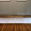 Shaker Storage Bench, Kitchen Nook, Under Window Seating. Painted White ...