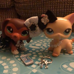 Littlest Pet Shop Clothes LPS Accessories 6 Custom Collars PETS NOT ...