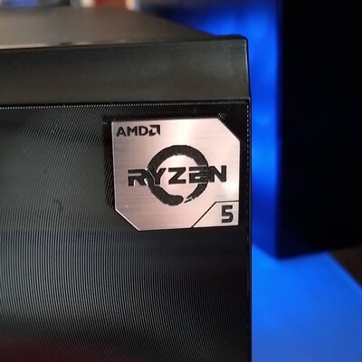 AMD RYZEN 5 Cpu PC Logo Label Decal Case Sticker Badge Silver - Etsy UK