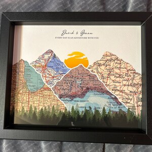 Personalized Long Distance Family Maps on Wood: 3-5 Locations, Custom ...