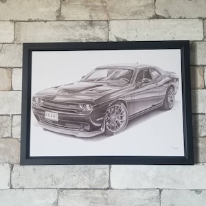 Holden VK Commodore Street Machine A3 Print off Original Pencil Drawing ...