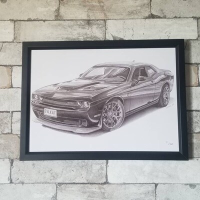 Holden VK Commodore Street Machine A3 Print off Original Pencil Drawing ...