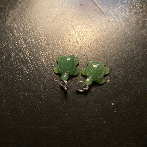 Canadian Nephrite Jade Turtle Charm Necklace - Turtles - Green Jade - Jade Pendant - Etsy