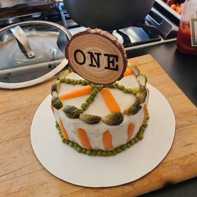 Wood Disc Cake Topper Birthday Cake Toppers First Birthday - Etsy