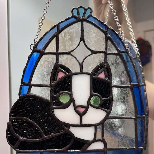 Starlight Cat Stained Glass Pattern | Suncatcher Template | PDF & PNG ...