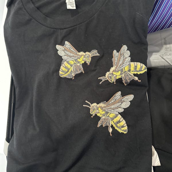 Realistic Honeybee Embroidery Designs Bundle - Lifelike Bee Art on ...