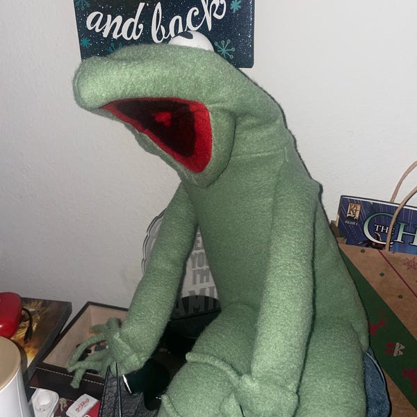 Frog Hand Puppet With Frog Legs Fits Most Hands - Etsy