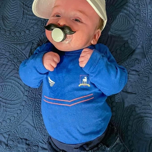 Mustache Pacifier Includes Pacifier and 3 Interchangable Black OR Brown ...