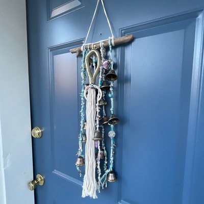 Witch Bells for Entry Way Protection, Wiccan Bells on a String Doorknob ...