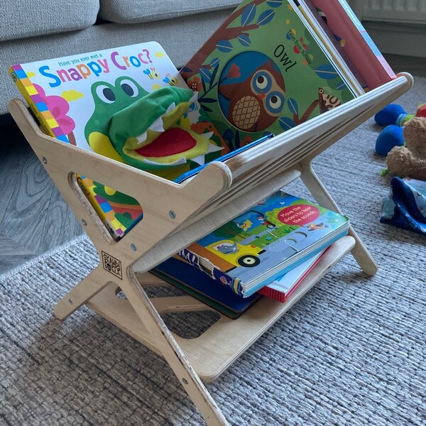 Rotating Rocket Rack for Kids Books and Toys With Magnetic Drawing ...