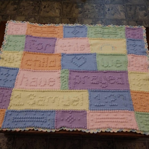 God's Grace Crochet Blanket Pattern - Etsy