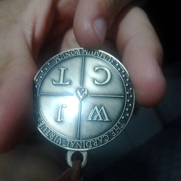 Stoic Pendant - Memento Mori, Amor Fati, the Cardinal Virtues - Etsy